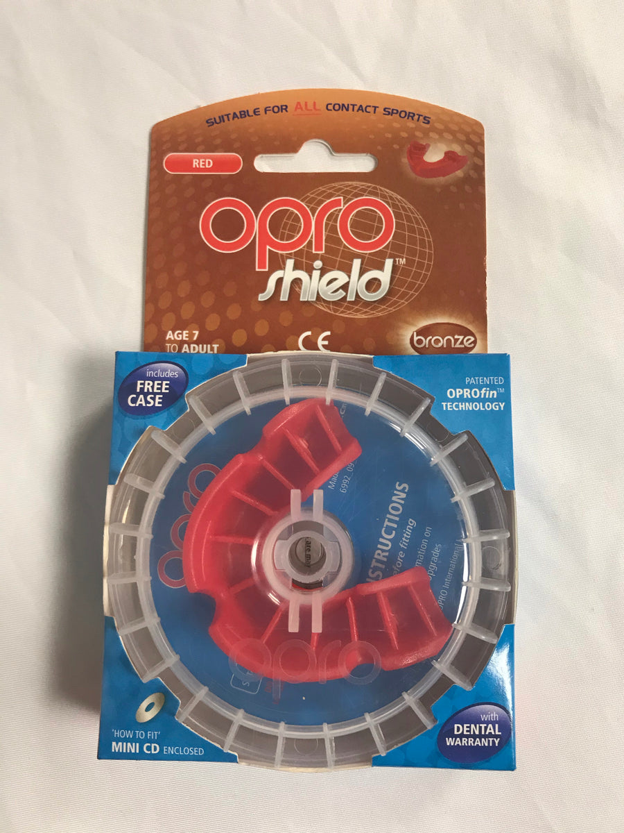 Opro BRONZE Gum shield in RED – Verve Martial Arts